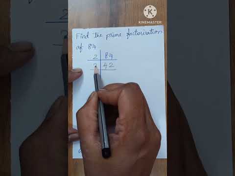 Find The Prime Factorization Of 84 - Maths / Division Method / Factors And Multiples / 🖋🖋🖋