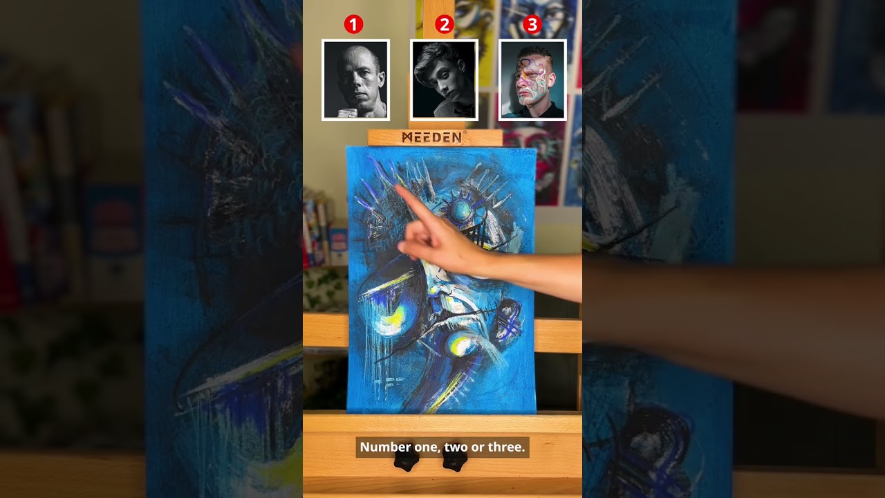 Which reference photo did I use for my art inspiration for this mixed media face?