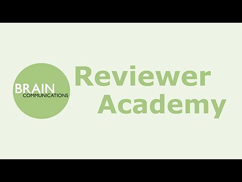 Reviewer Academy: Online Training session