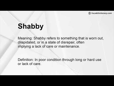 Shabby Meaning