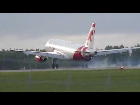 Air Canada Rouge Airbus A319 at Regina Airport (June 2019)