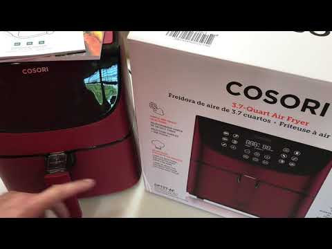 Review of the Cosori Red 3.7 Quart Air Fryer, Awesome Seasoned Chicken Wings!