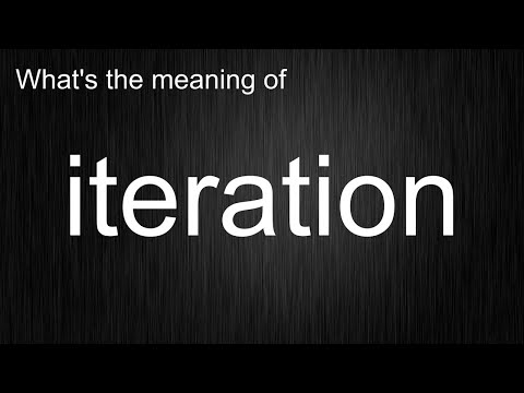 Think You Know How to Say and Use "iteration"? Think Again!