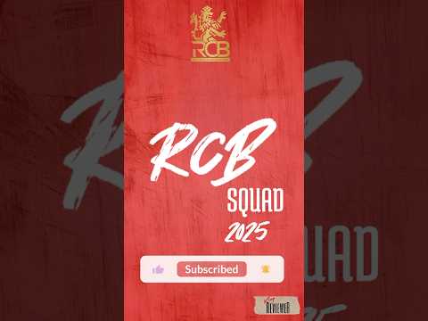 RCB 2025 Full Squad: The New Faces and Rising Stars! #RoyalChallengersBangalore #RCBFans #rcb
