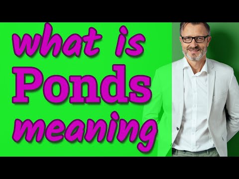 Ponds | Definition of ponds π π