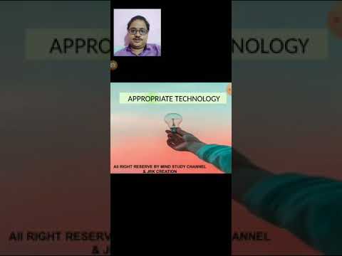 Ethics part 2 Appropriate technology