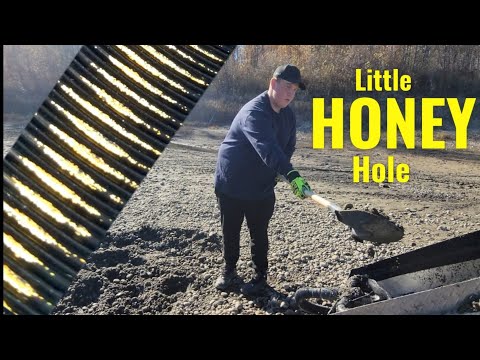 Gold Prospecting On The North Saskatchewan River...Little HONEY Hole