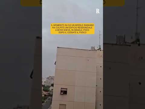Un missile iraniano ha colpito un edificio residenziale in Israele dopo il cessate il fuoco