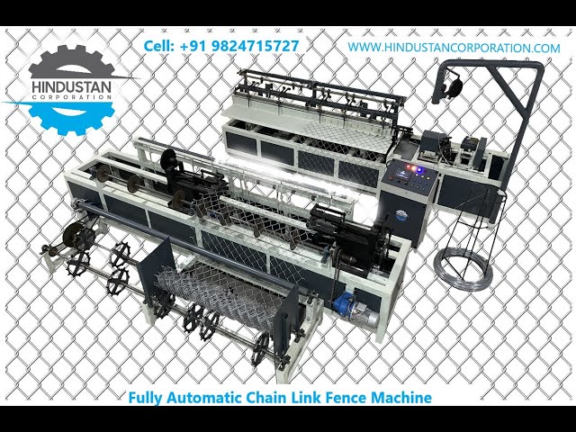 Chain Link Fencing Machine - Semi Automatic Single Wire Chain Link ...
