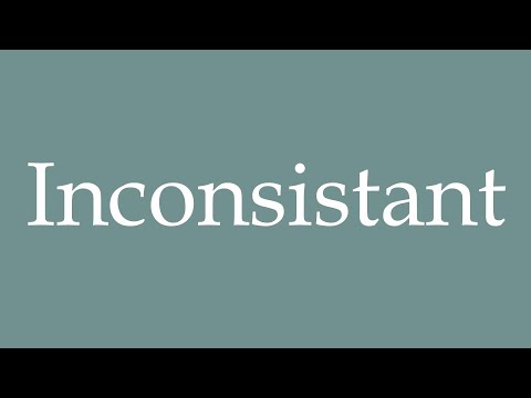 How to Pronounce ''Inconsistant'' (Inconsistent) Correctly in French