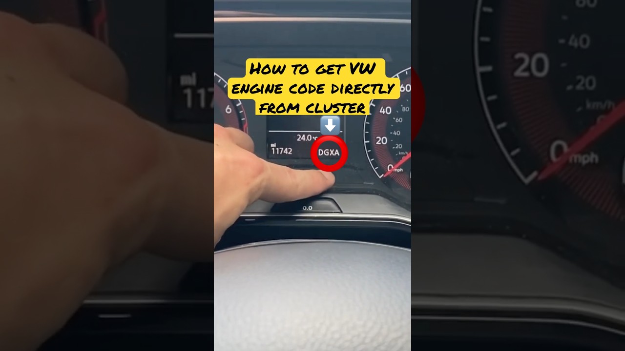 VW Jetta Mk7 SECRET Engine Code Display