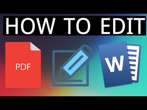 How to Edit PDF Files in Microsoft Word - Very Easy