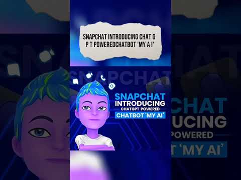 SNAPCHAT INTRODUCING CHATGPT POWERED CHATBOT 'MY AI' #snapchat #myAI #chatbot #shorts