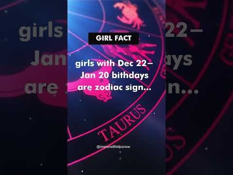 Girls birthday Dec 22 - Jan 20 zodiac signs.. #girl #zodiac #shorts #subscribe ππ»ππ»