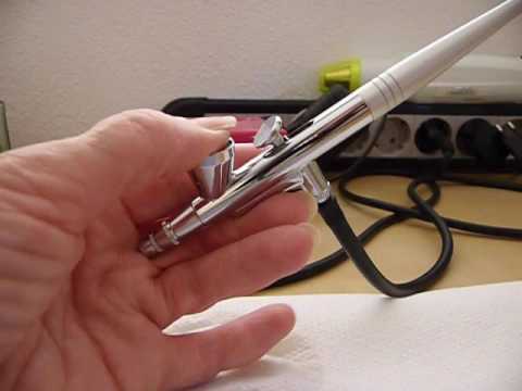 cleaning a makeup airbrush