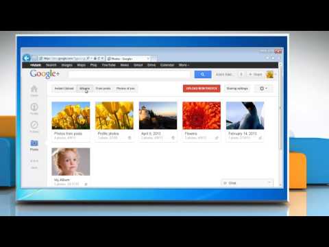 Change 'Share Settings' of your Photo Albums in Google™ Plus