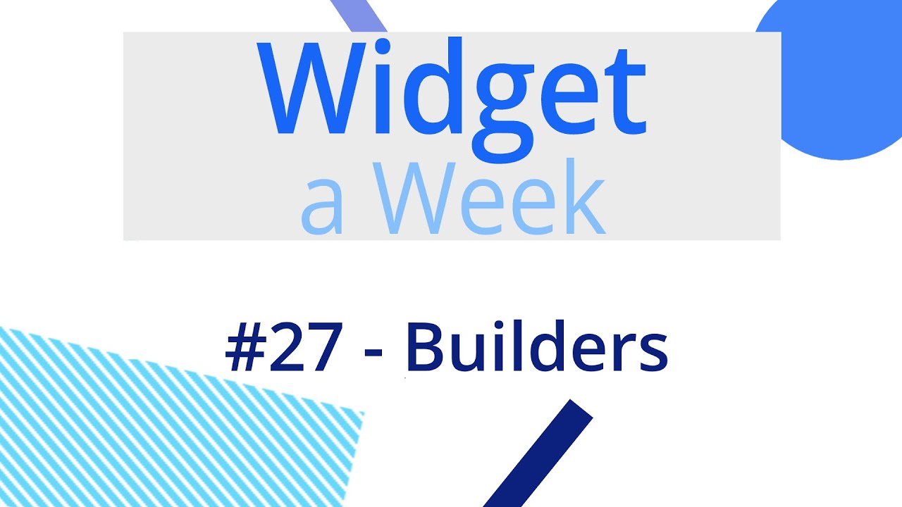 Encapsulated Generate Functions And ItemBuilders - Widget A Week #27 | objD