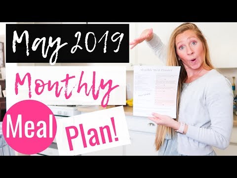 May 2019 Meal Planning on a Budget | FREE Printable Monthly Meal Planner