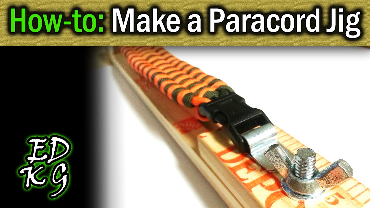 How to: Make a Paracord Jig (simple Survival Bracelet making)