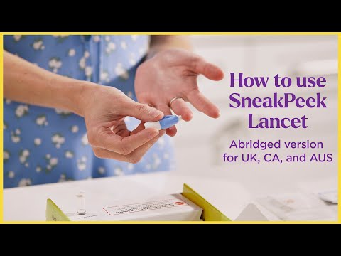 How to use SneakPeek Lancet - Abridged version for UK, Canada, and Australia customers
