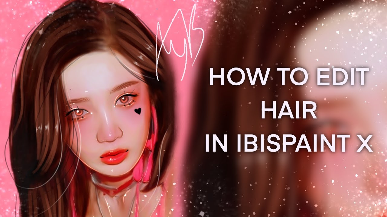 How to edit hair in IBisPaint X (step by step) tutorial II Manipulation