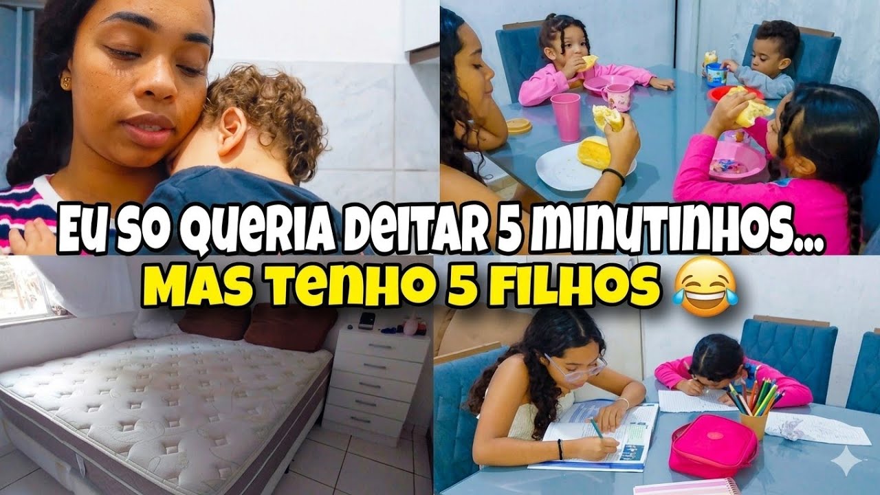 Nighttime Routine with 5 Kids 🥱 | I Got a New Bed | Afternoon Snack + I Felt Very Sick