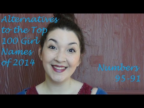 Alternatives to the Top 100 Girl Names of 2014 (95-91)