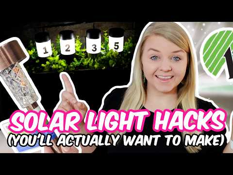 You Wont Believe How I Used DOLLAR TREE Solar Lights for High End DIYS | Patio + Outdoor DIYS 2024