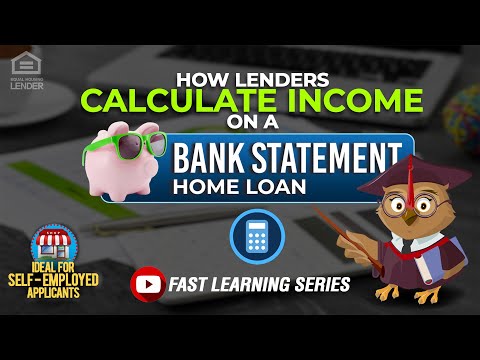 How Lenders Calculate Income on a Bank Statement Loan ๐ ๐ด๐ท๐ต๐| mortgage education | loan education |