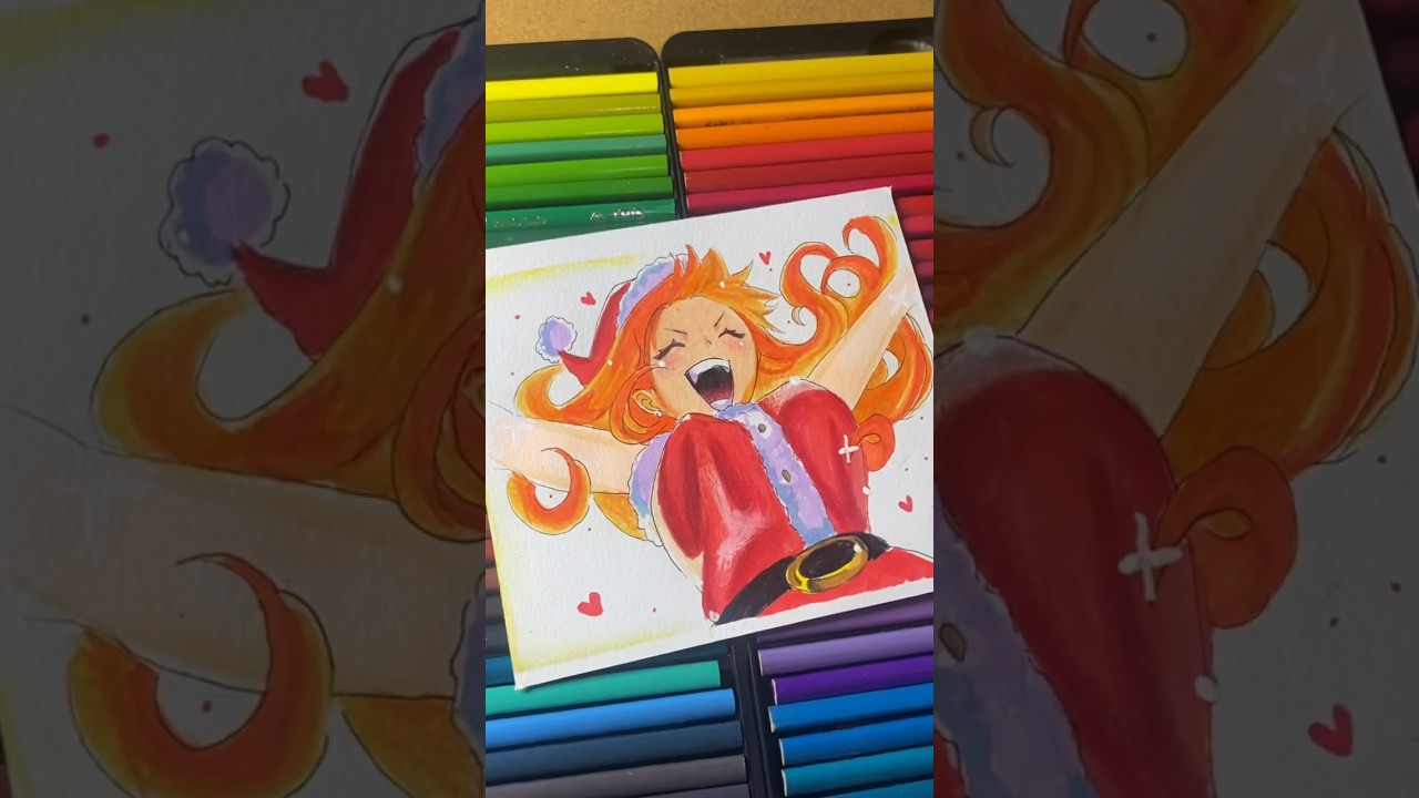 December arrived!🎄 #nami #onepiece #draw #fanart #artanime #luffy #dragonball