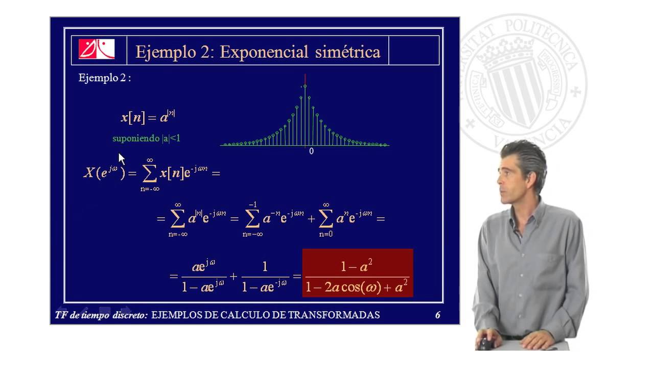 Transformada de Fourier de Tiempo discreto: EJEMPLOS DE CÁLCULO DE TRANSFORMADAS | 9/37 | UPV