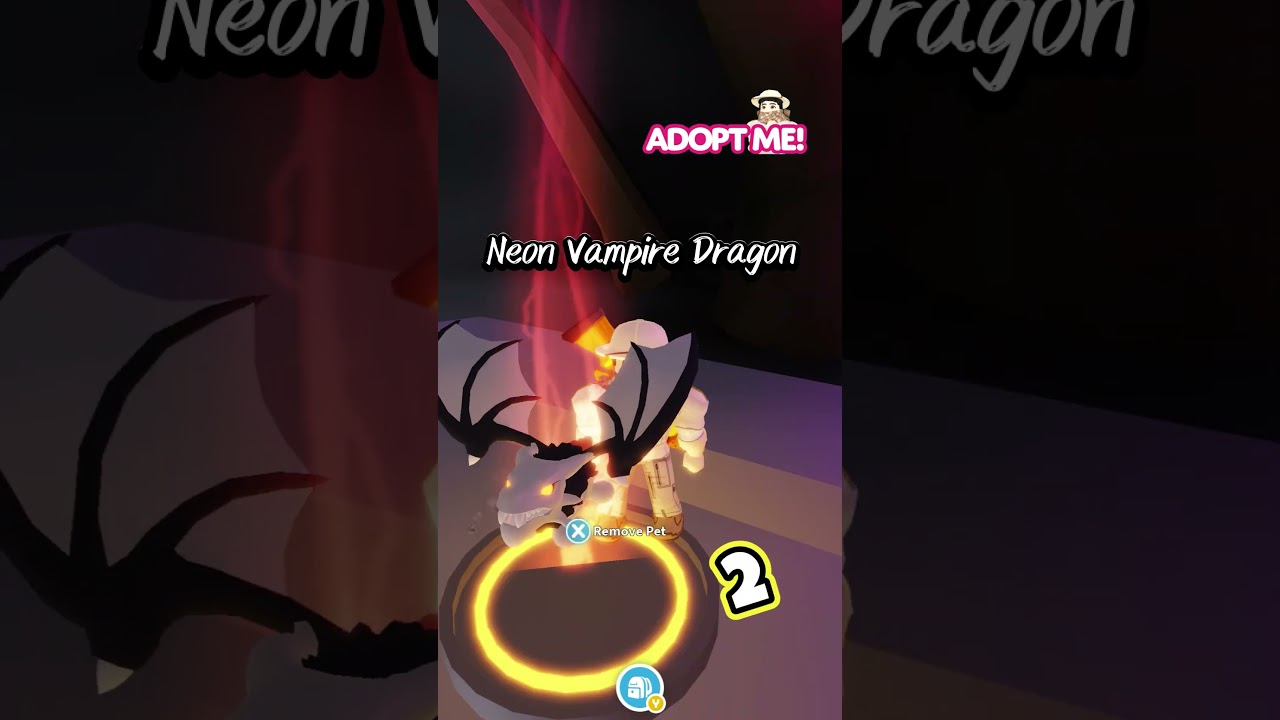 Making a Neon Vampire Dragon in Adopt Me! ~#adoptme #roblox #shorts #neon #vampire #dragon q