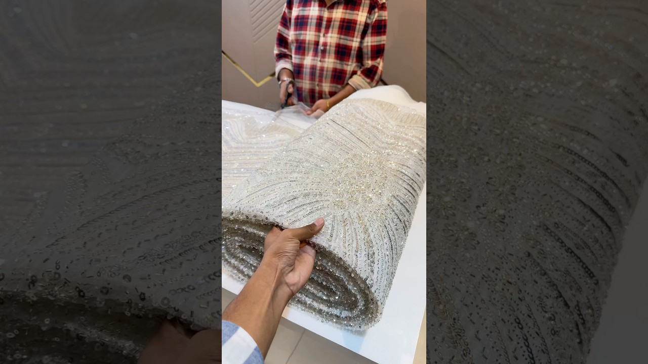 Costa Pro White Handwork Embroidery Fabric 😍🌸💫