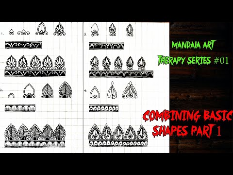 Mandala Art Therapy #07 | Combining Basic Shapes - Part 1 | Learn Mandala with me | Relaxation Music