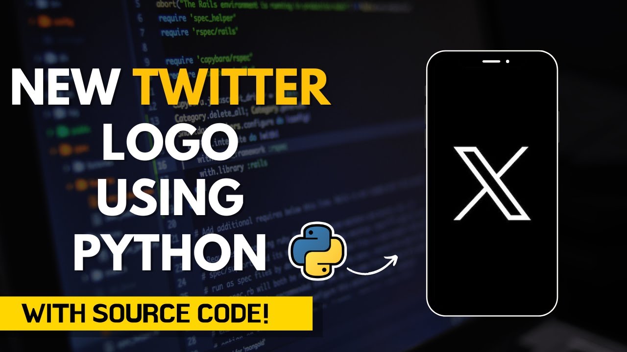 NEW Twitter Logo Using Python | Elon Musk | Twitter