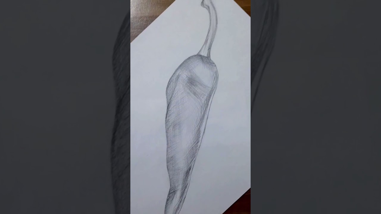 How to draw a pepper/beautiful challenge of drawing a pepper