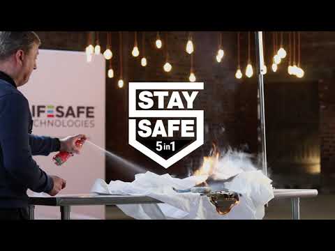Plugs Fire - StaySafe 5-in-1 Fire Extinguisher In Action