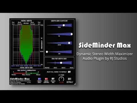RJ Studios releases SideMinder Max - Spectral Dynamic Stereo Width Maximizer - Gearspace