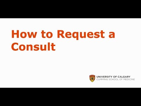 How To Request a Consult