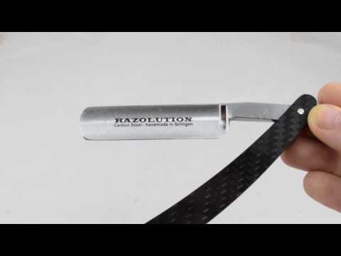 Quick look at the Razolution Cut Throat Straight Razor with Carbon Fibre Scales