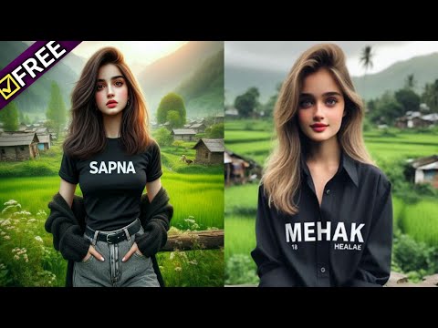 Girls Trending HD New Whatsapp Name Dps Bing Ai | How To Make Girls Name DP Bing Image Creator #meta
