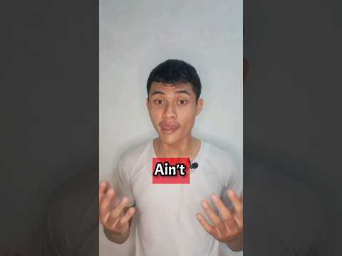 Apa arti "Ain't" dalam bahasa inggris #shorts