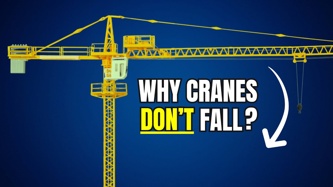 Why Don't Tower Cranes Fall Over? #construction