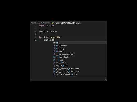 Draw a hexagon in python turtle| turtle python | #pythonturtlegraphics #shortvideo #turtle
