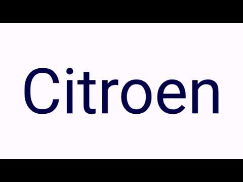 How to pronounce Citroen?