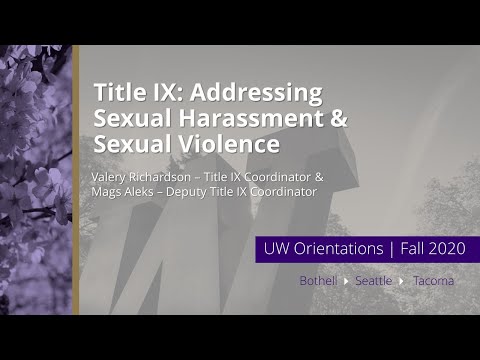 Title IX: Addressing Sexual Harassment and Sexual Violence