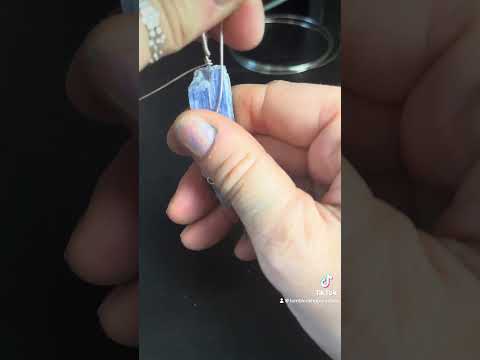 Lets Wire Wrap this Blue Kyanite Crystal Blade, Wire Wrapping Tutorial