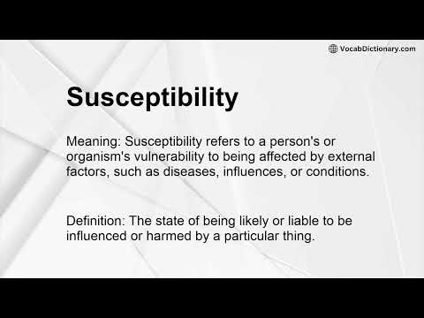 Susceptibility Meaning