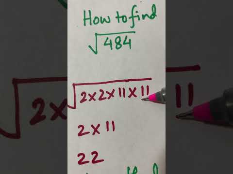 #shortsviral #math #How to find sq root 484