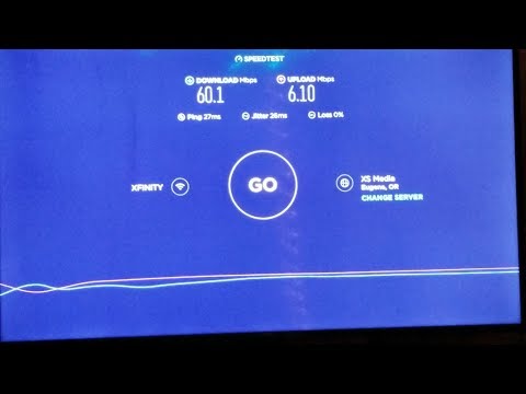 Day 4 - My xFinity modem speed test